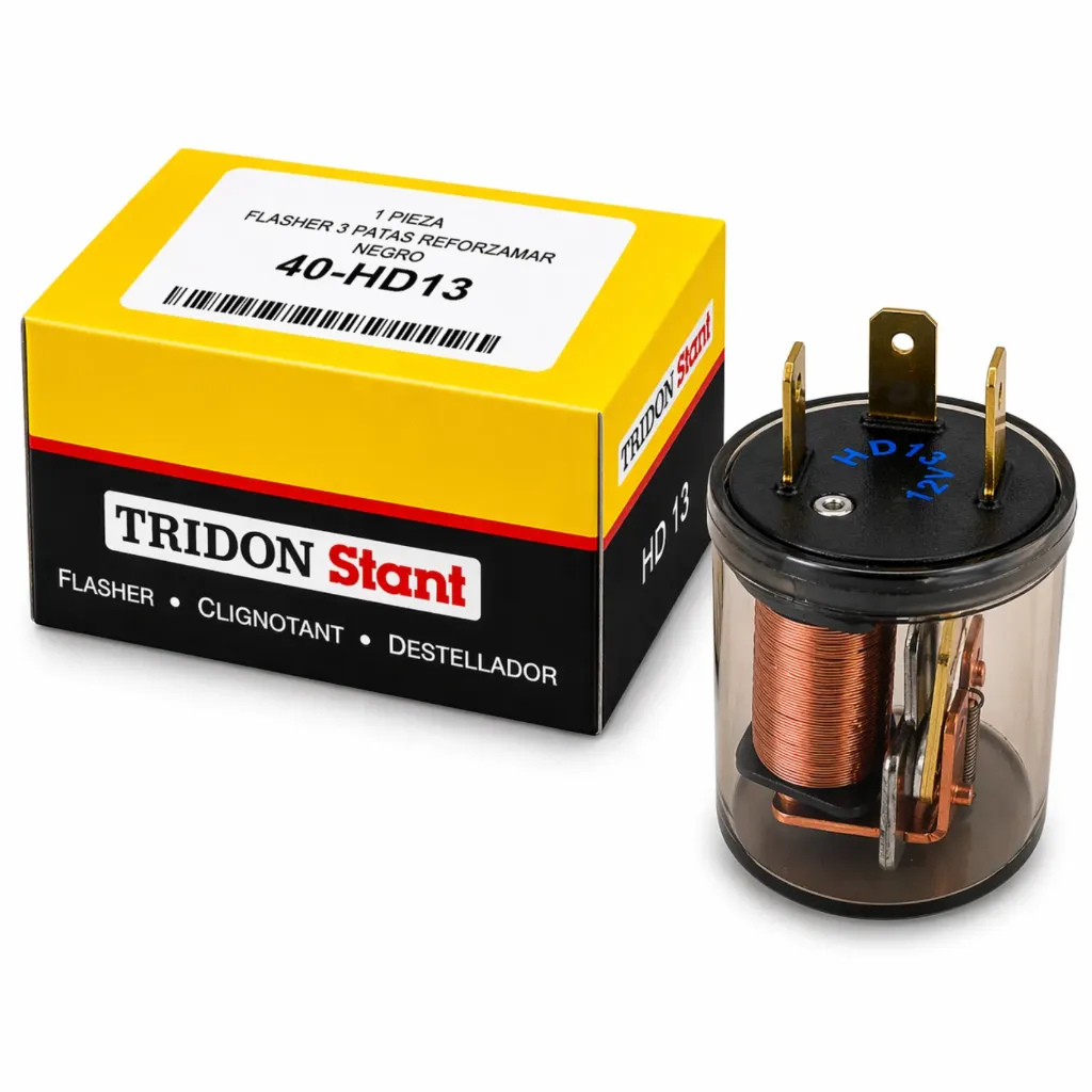 Flasher Tridon 3 Patas Reforzado 12V | Para Direccionales e Intermiten